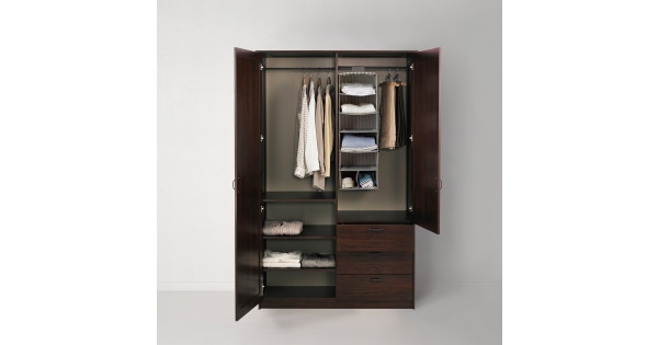IKEA MUSKEN Wardrobe 2 Doors Brown Furniture Urban Sales